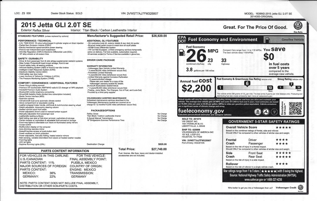 jetta-gli-sticker - Matt Stone Cars